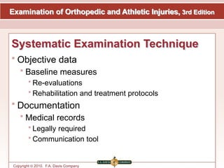 orthopedic examination and rehabilitation | PPTX
