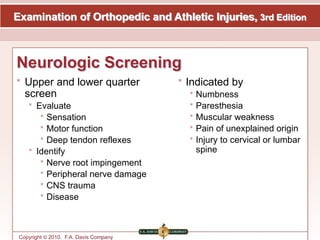 orthopedic examination and rehabilitation | PPTX