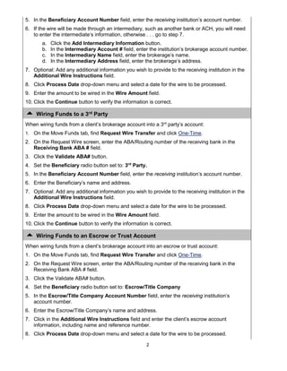 Wire Transfer Instructions | PDF