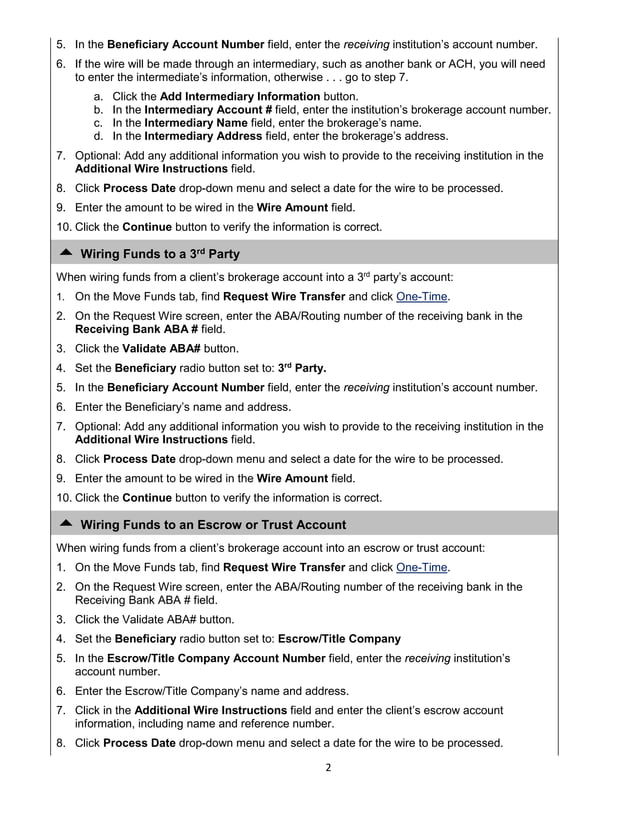 Wire Transfer Instructions | PDF | Business Accounting & Finance | Business