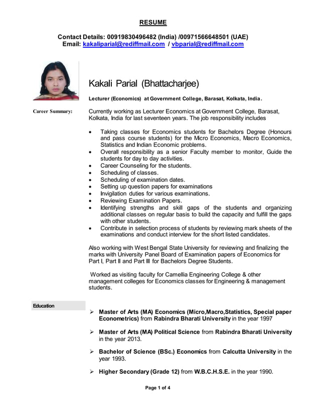 Resume_Kakali_Parial. | DOCX