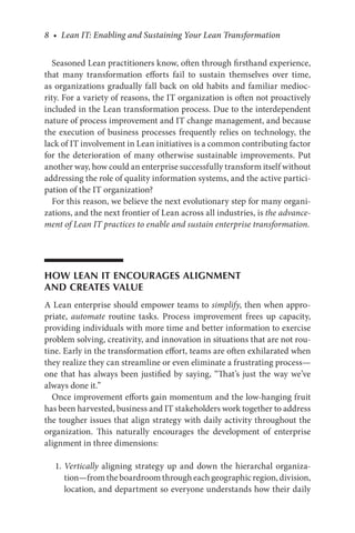 68804943 lean-it-enabling-and-sustaining-your-lean-transformation | PDF