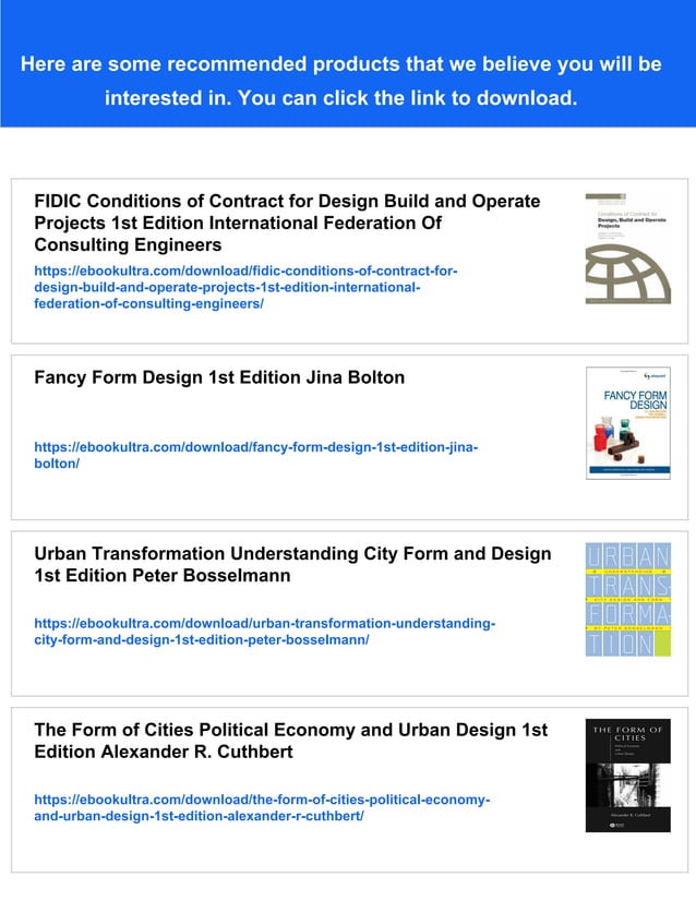 FIDIC Plant and Design Build Form of Contract Illustrated 1st Edition ...