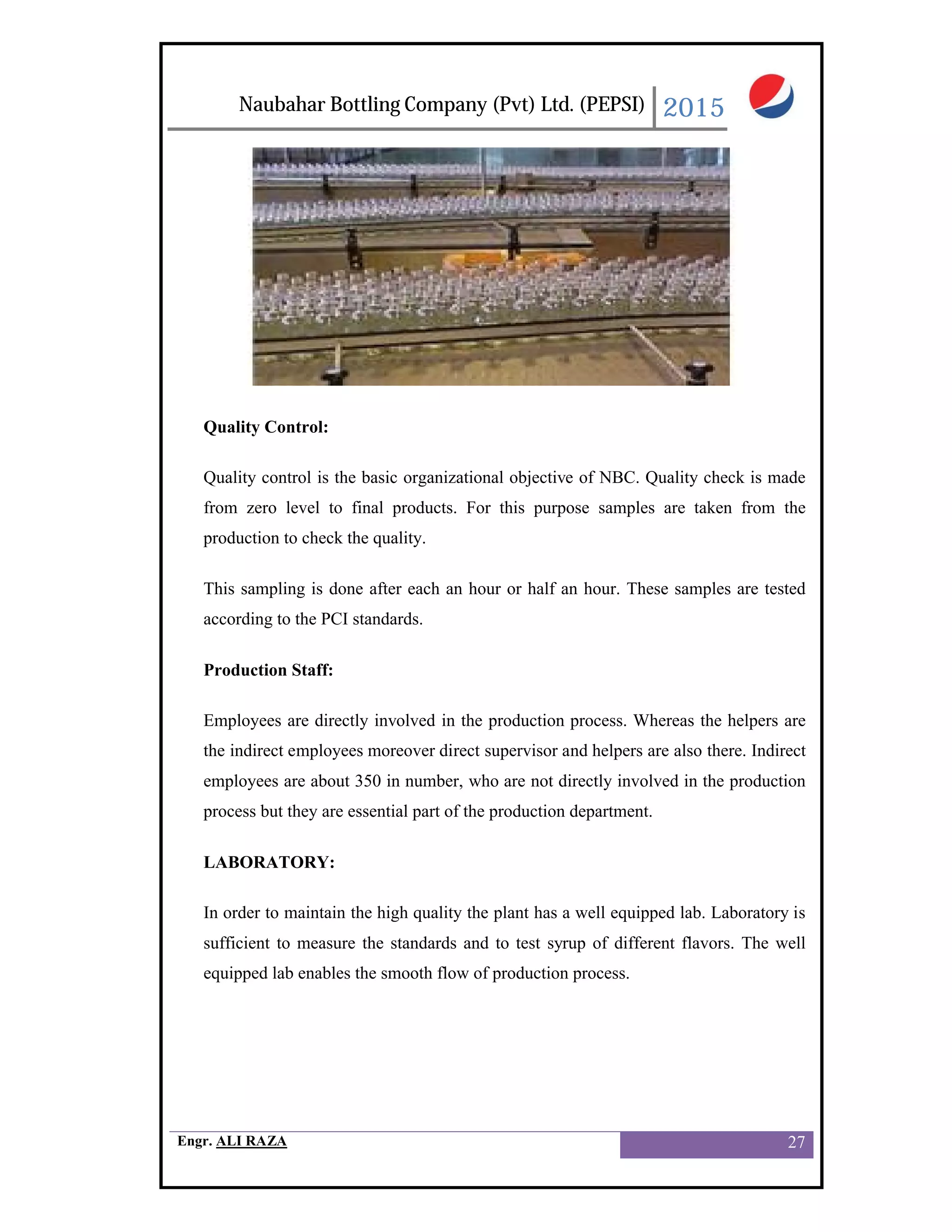 REPORT (PEPSI) FINAL | PDF