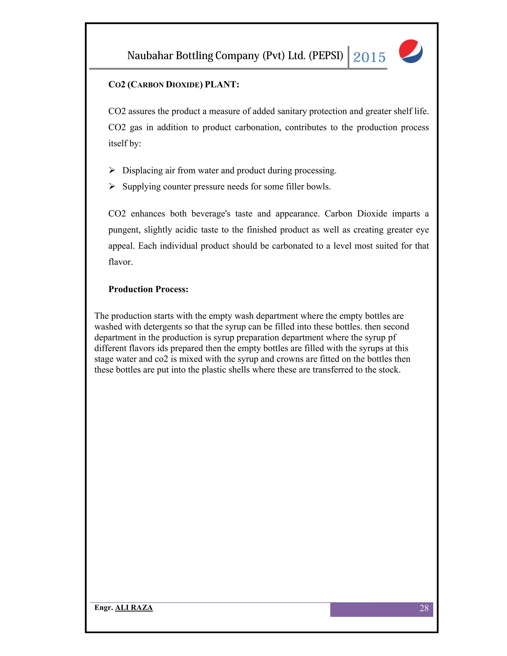 REPORT (PEPSI) FINAL | PDF