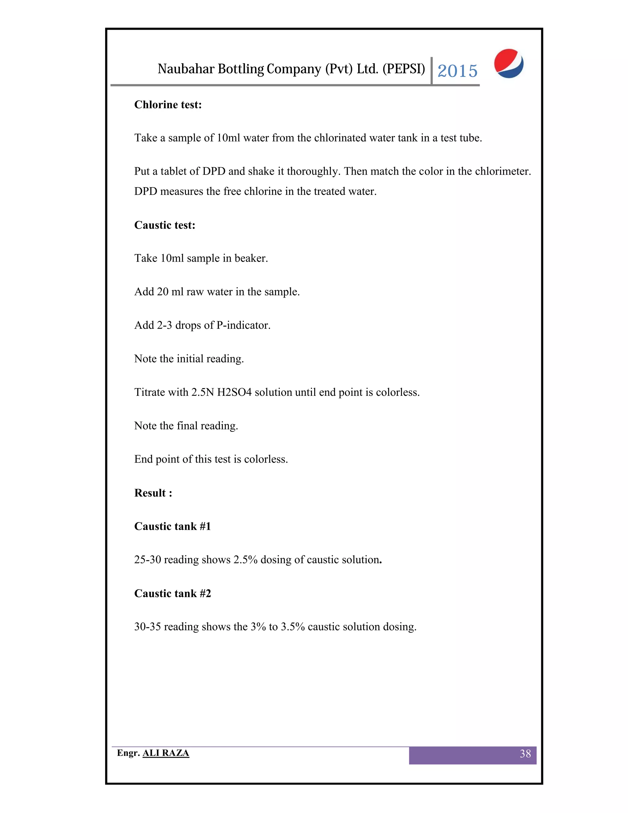 REPORT (PEPSI) FINAL | PDF