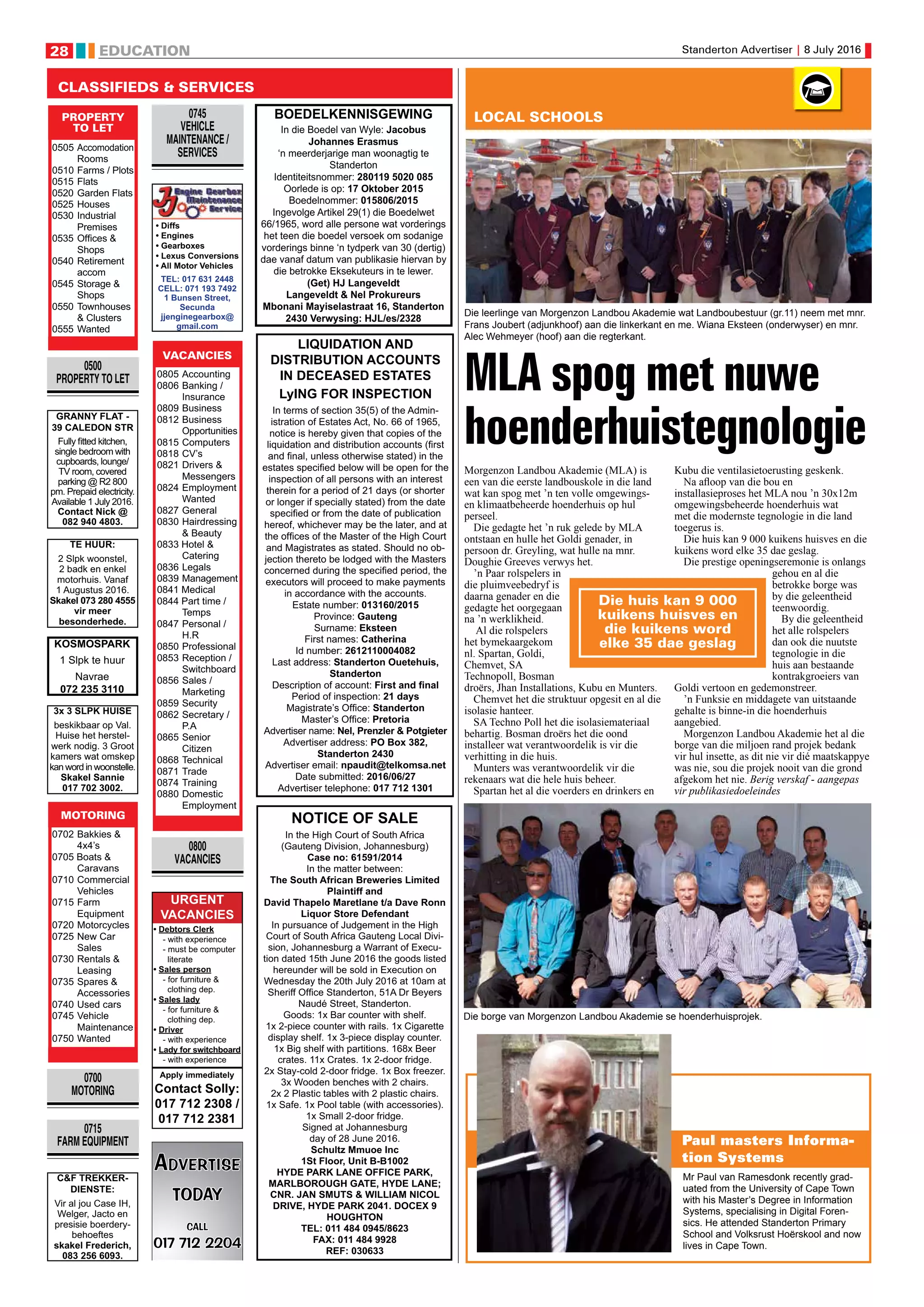 Standerton Advertiser redesign | PDF