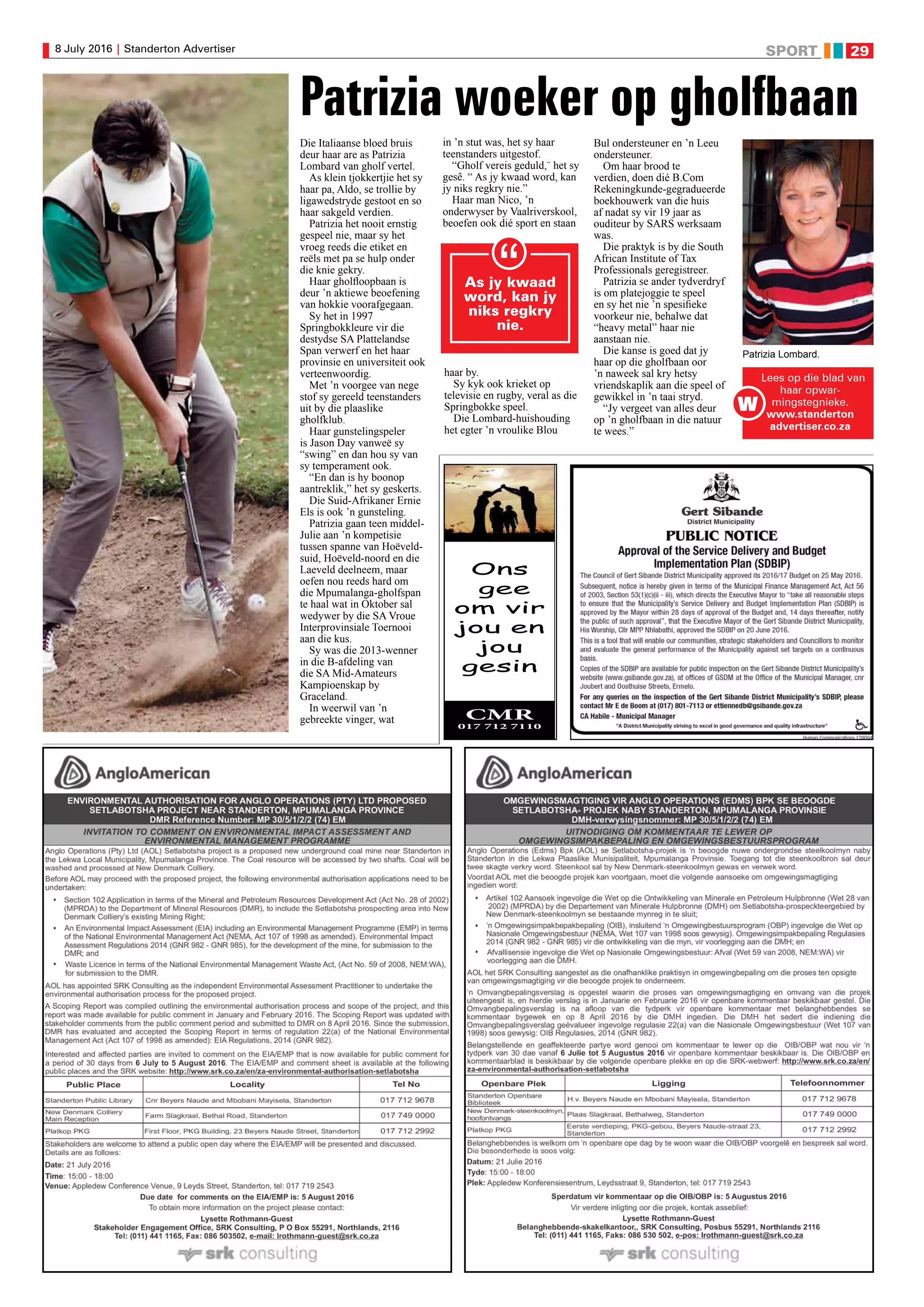 Standerton Advertiser redesign | PDF