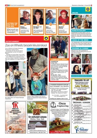 Standerton Advertiser redesign | PDF