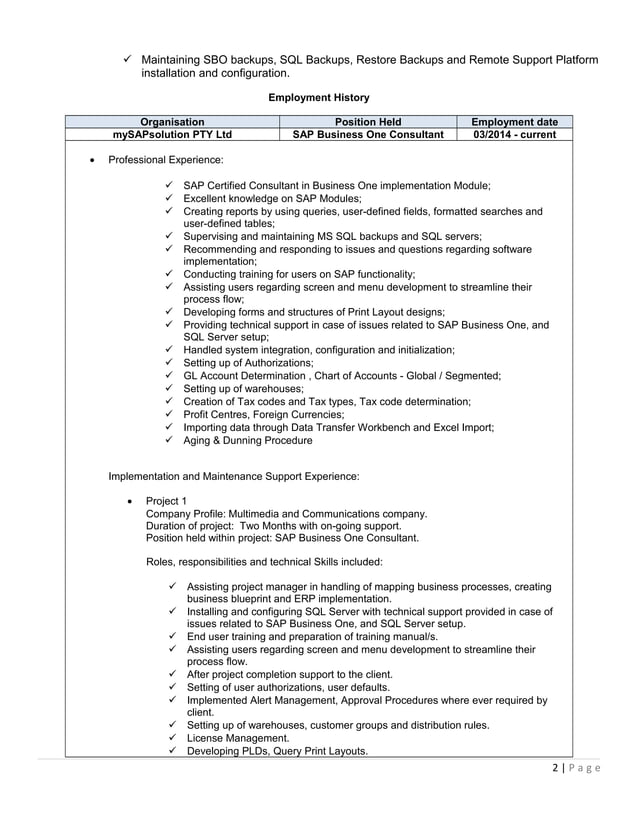Curriculum Vitae Andre | PDF