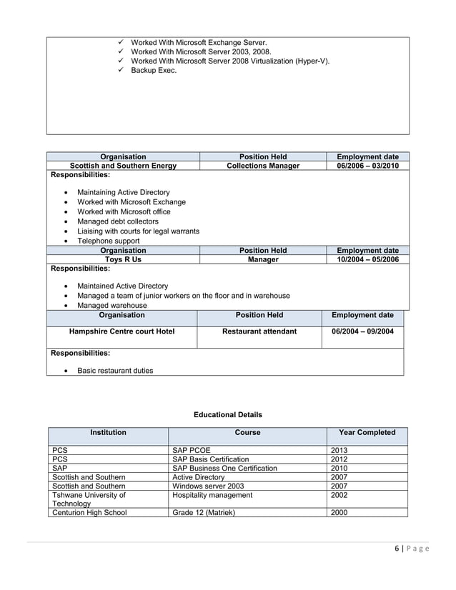 Curriculum Vitae Andre | PDF