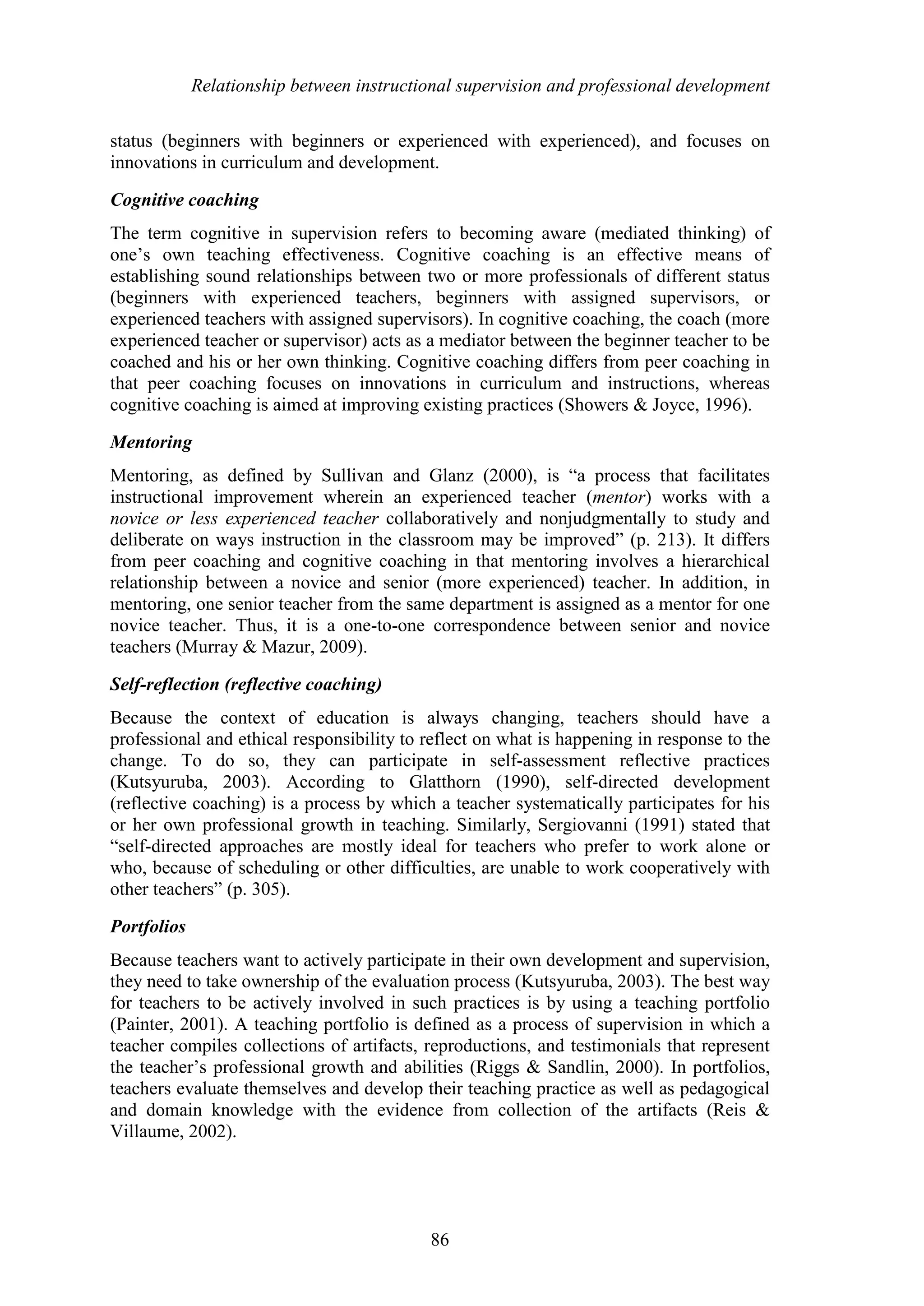 Instructional supervision and its relationship with professional ...
