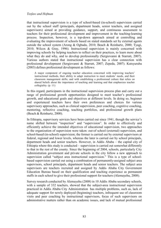 Instructional supervision and its relationship with professional ...