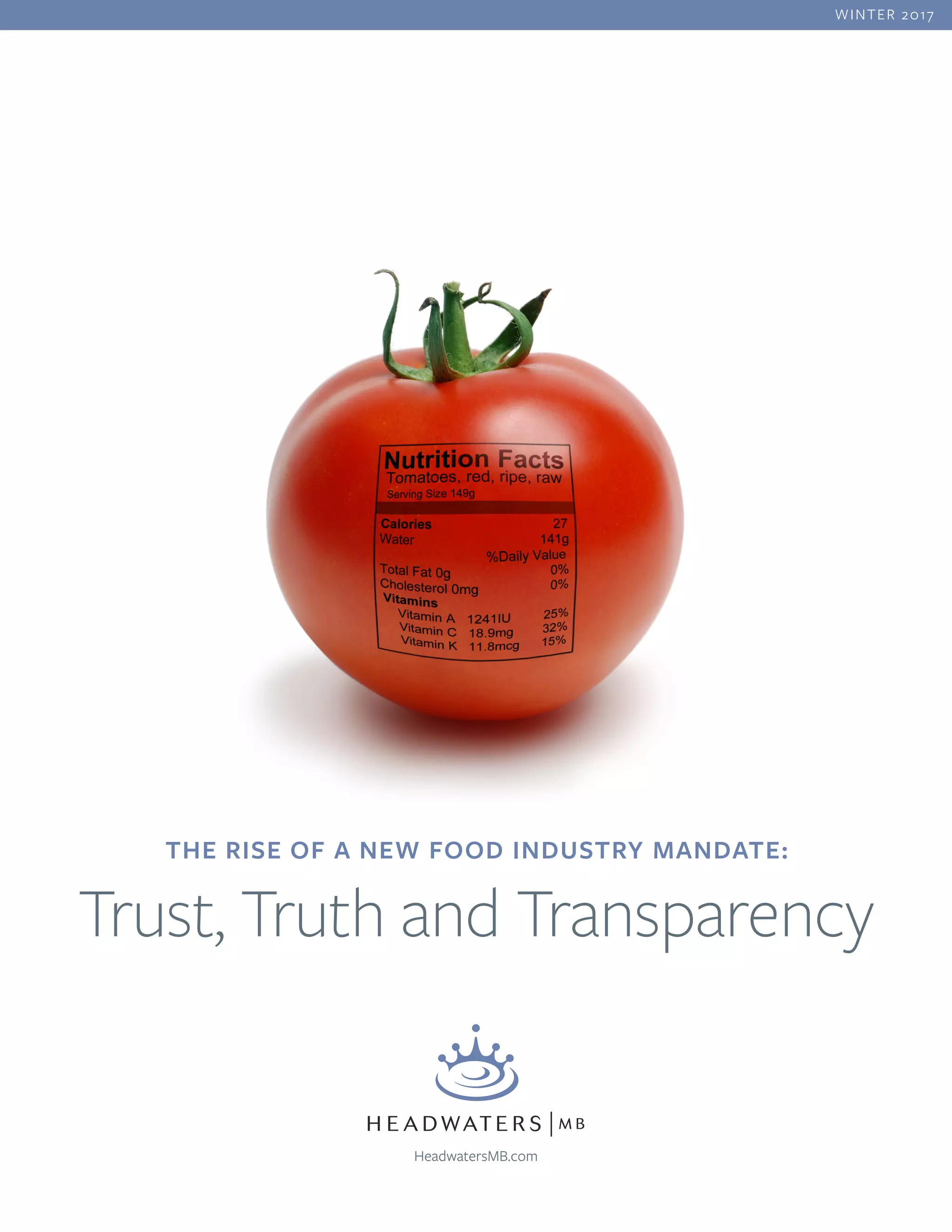 Food Transparency 2017 | PDF