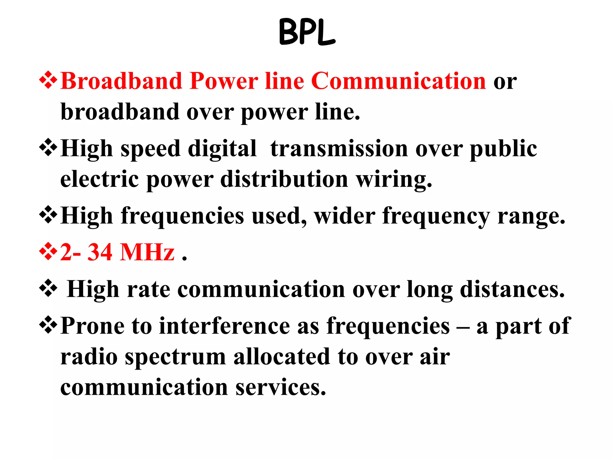 Broadband Powerline Communication | PPTX