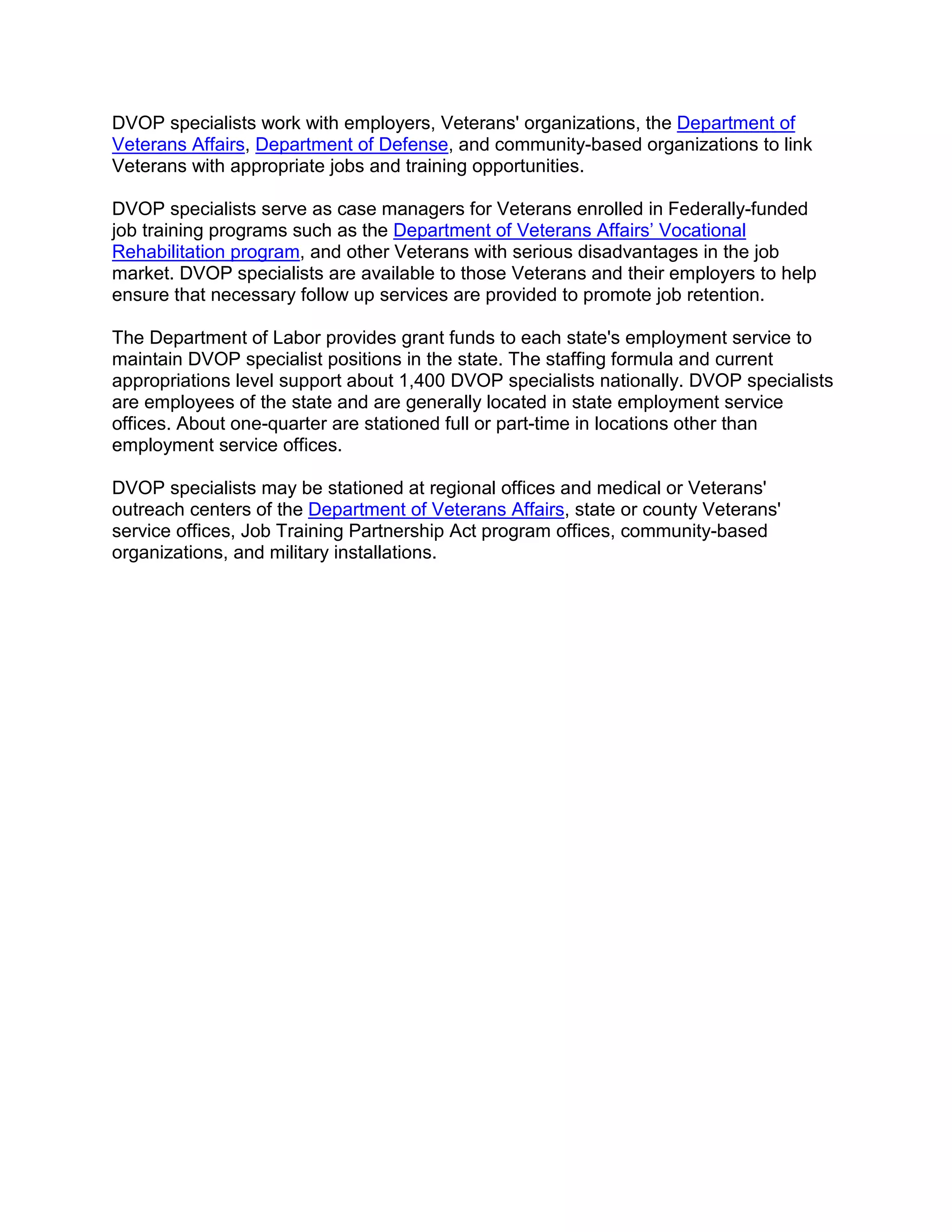 LVER DVOP Factsheet | PDF