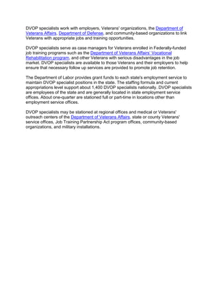 LVER DVOP Factsheet | PDF