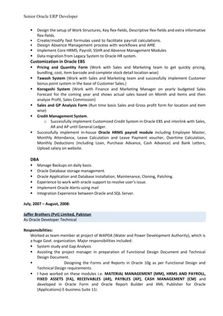 Ahmad-CV | DOC | Databases | Computer Software and Applications