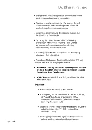 BD_OF_DR_BHARAT_PATHAK-2016 | PDF | Agriculture | Industries