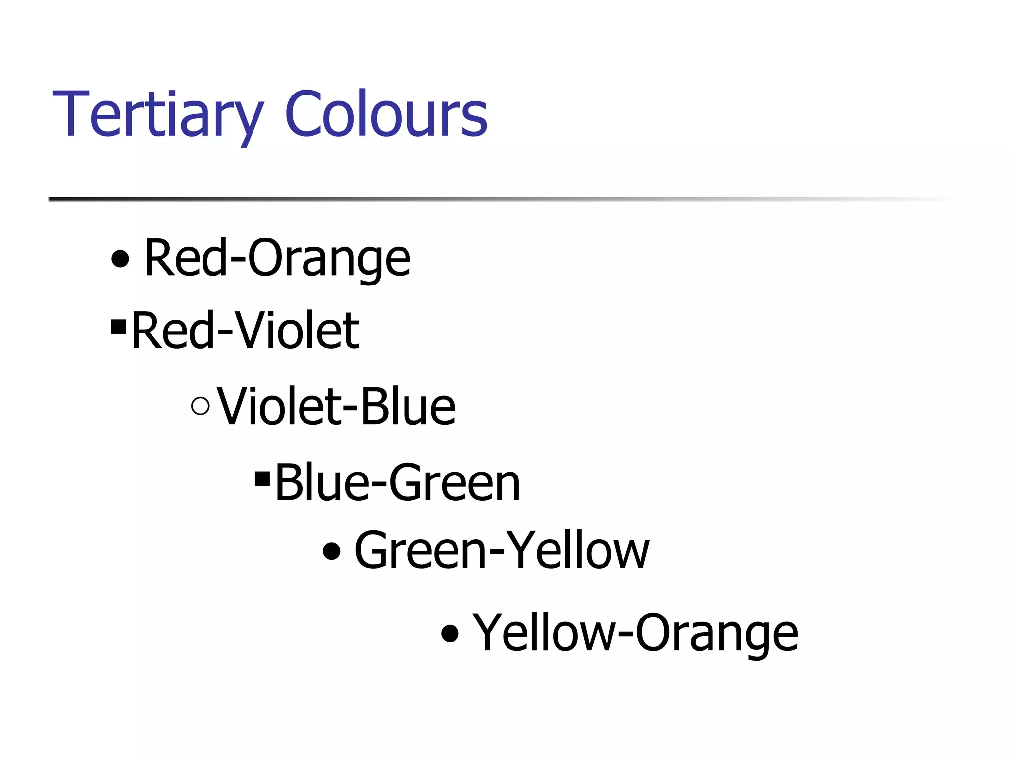 Colour theory presentation | PPT