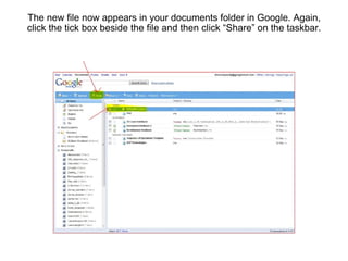 How to use Google Docs | PPT