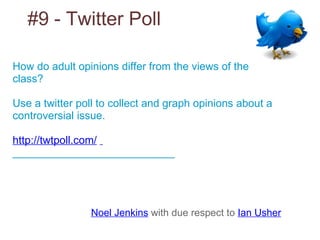 Twenty-Three Interesting Ways to use Twitter in the Class | PPT ...