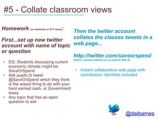Twenty-Three Interesting Ways to use Twitter in the Class | PPT ...