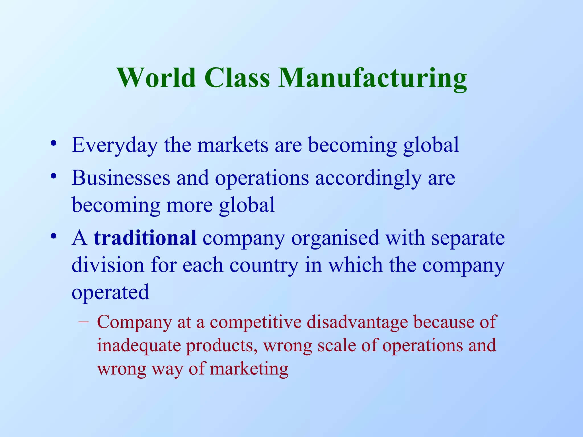 world-class-manufacturing | PPT