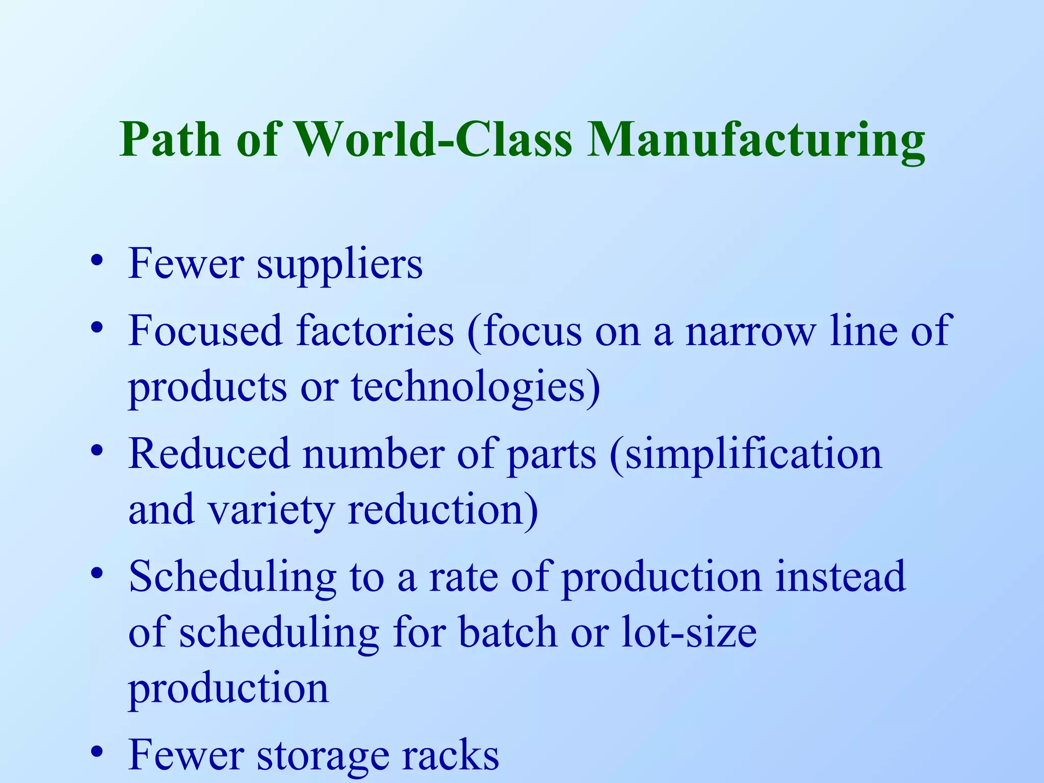 world-class-manufacturing | PPT