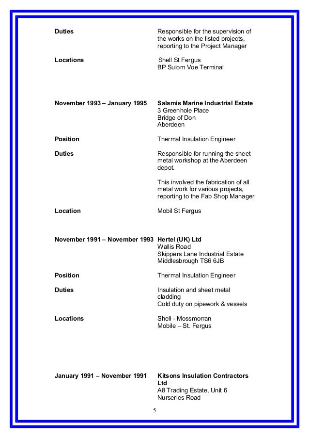 Paul Watling Resume