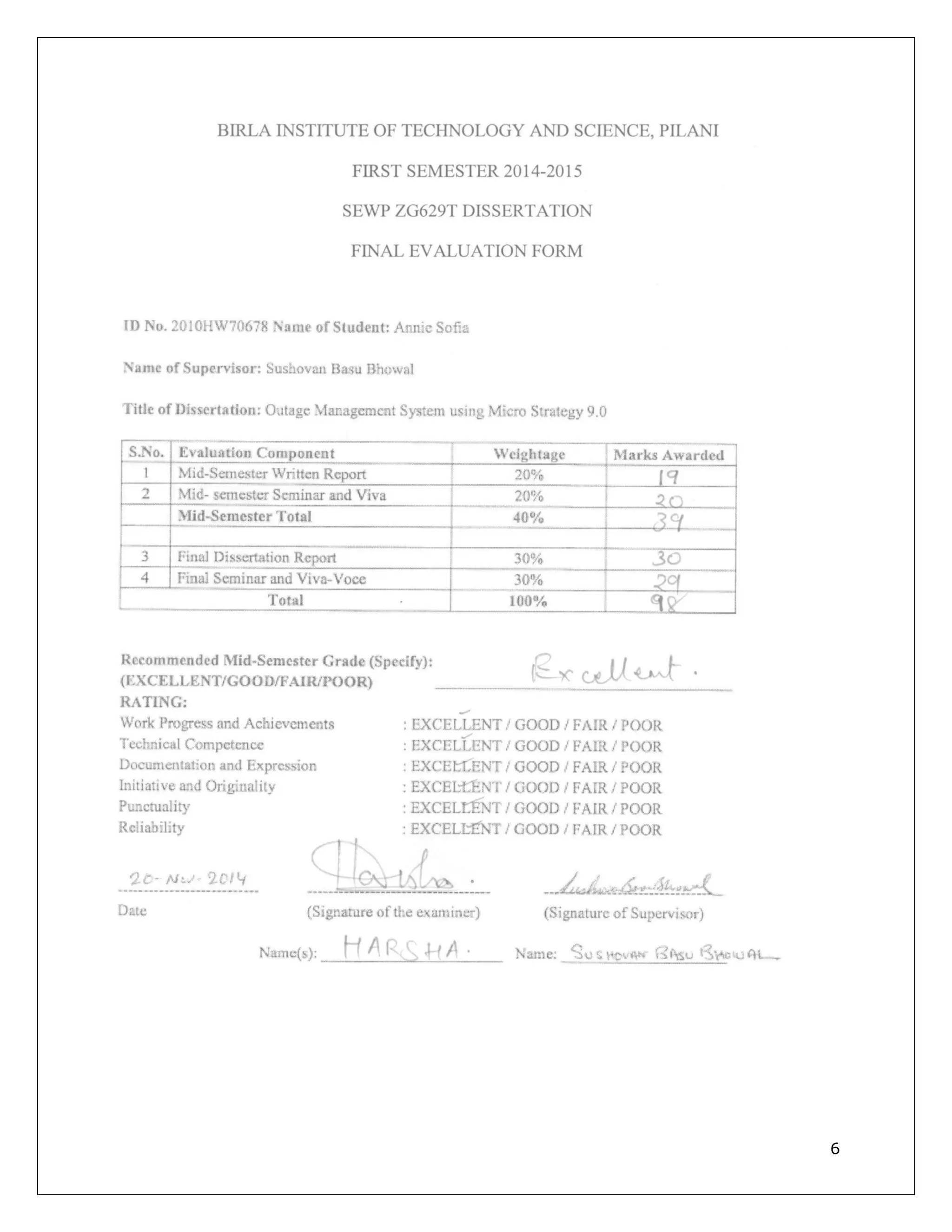 BITS MS- Dissertation Final Report | PDF
