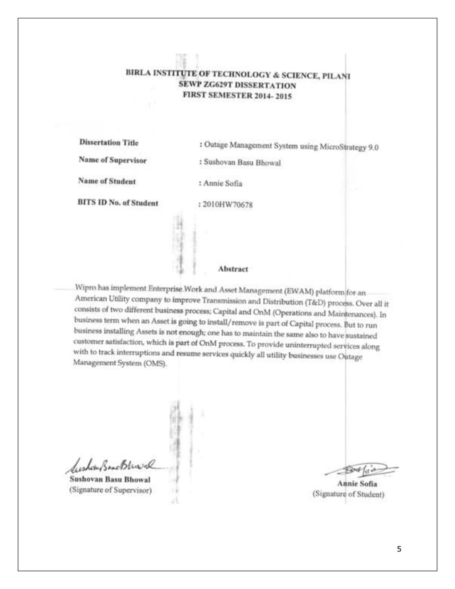 BITS MS- Dissertation Final Report | PDF