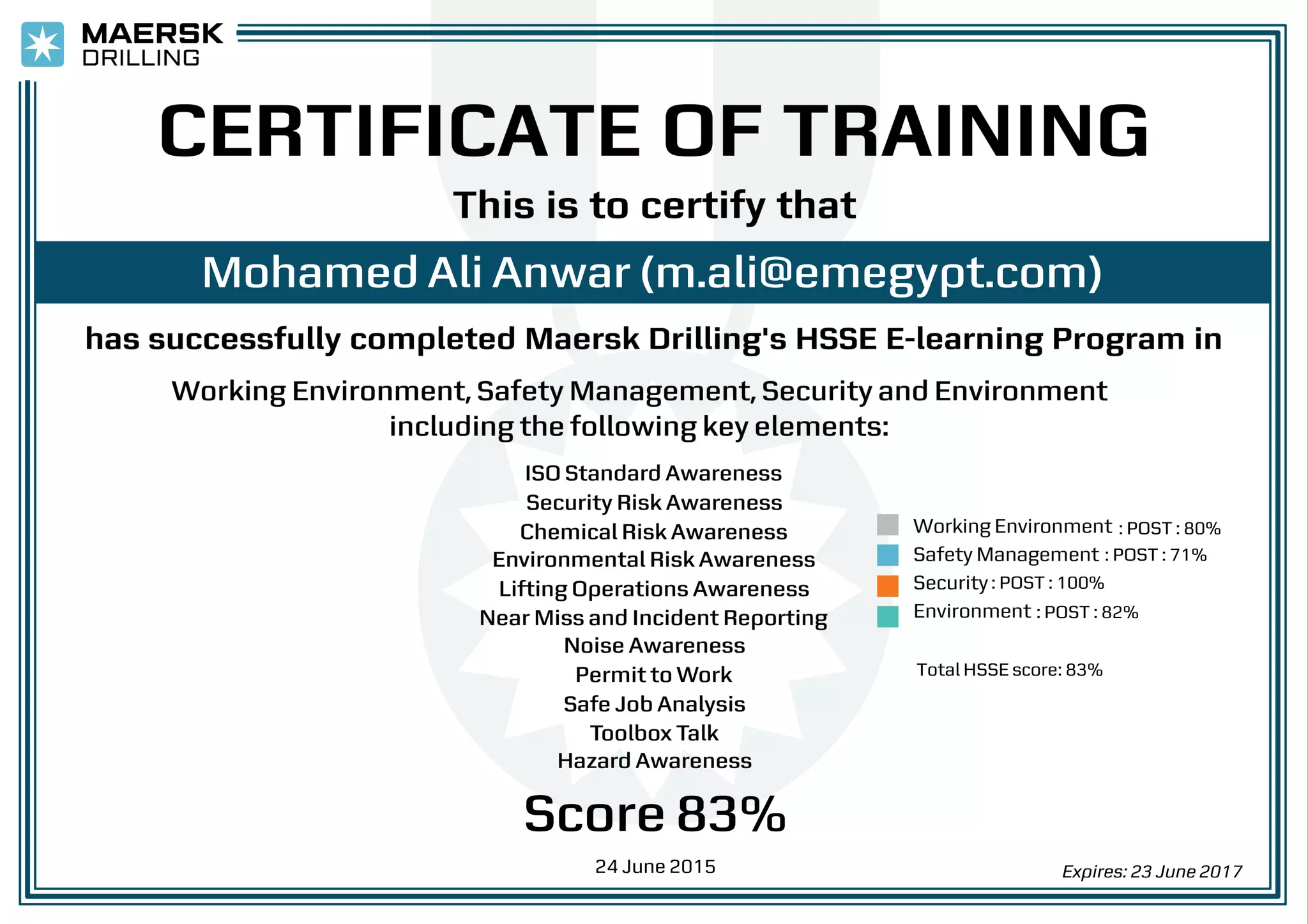 HSSE_certificate | PDF