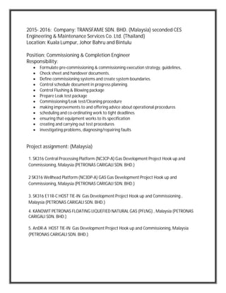 Resume-Thitiporn P-6 JUNE 2016 rev 1 | PDF