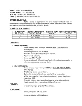 rahul updated resume | PDF