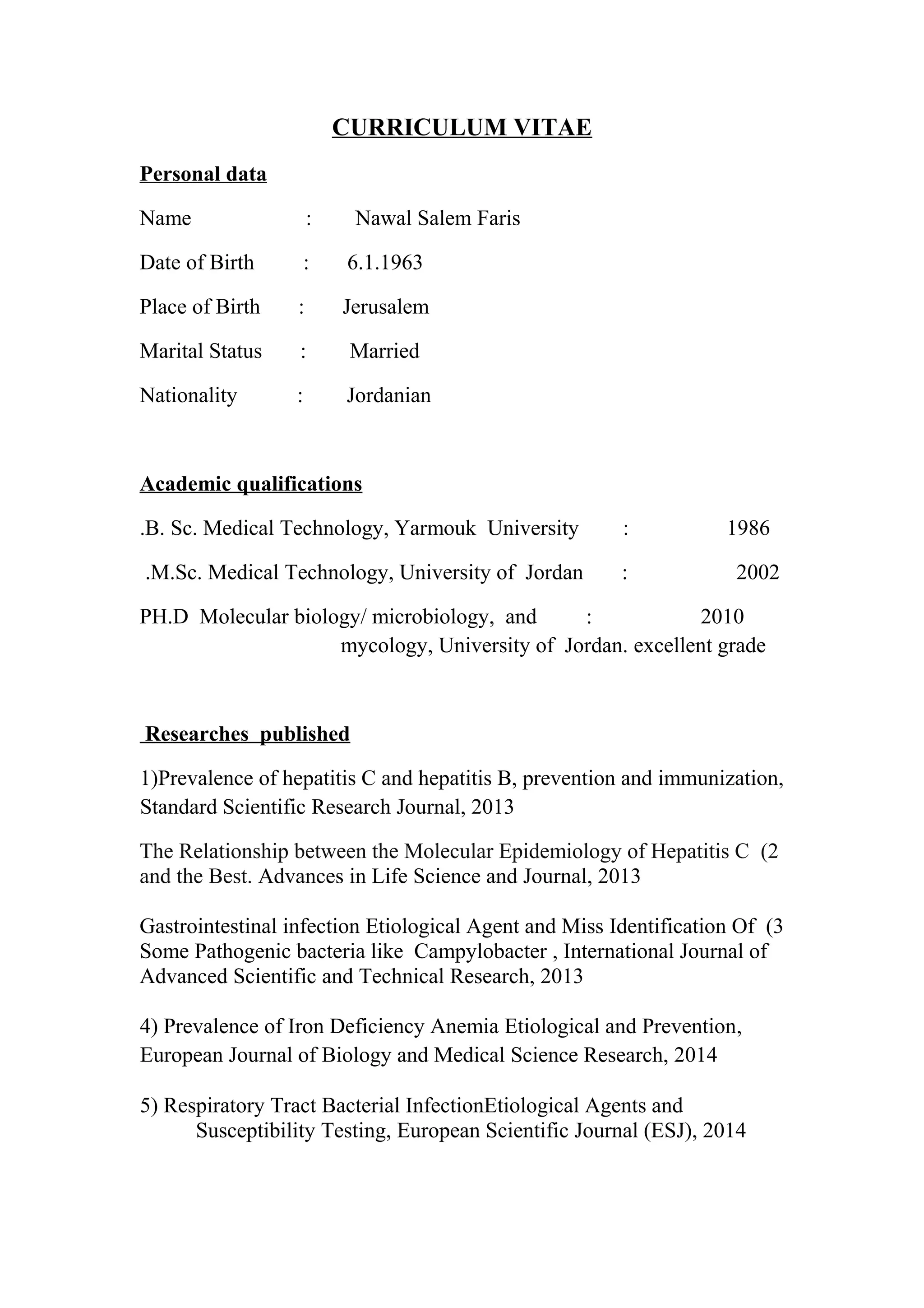 nawal CV | DOC
