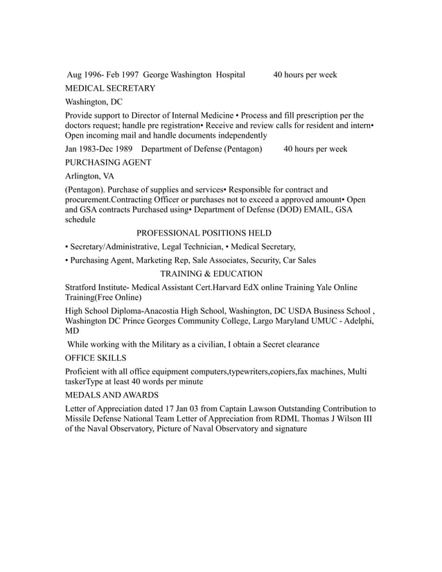 UPDATED UMUC RESUME | RTF