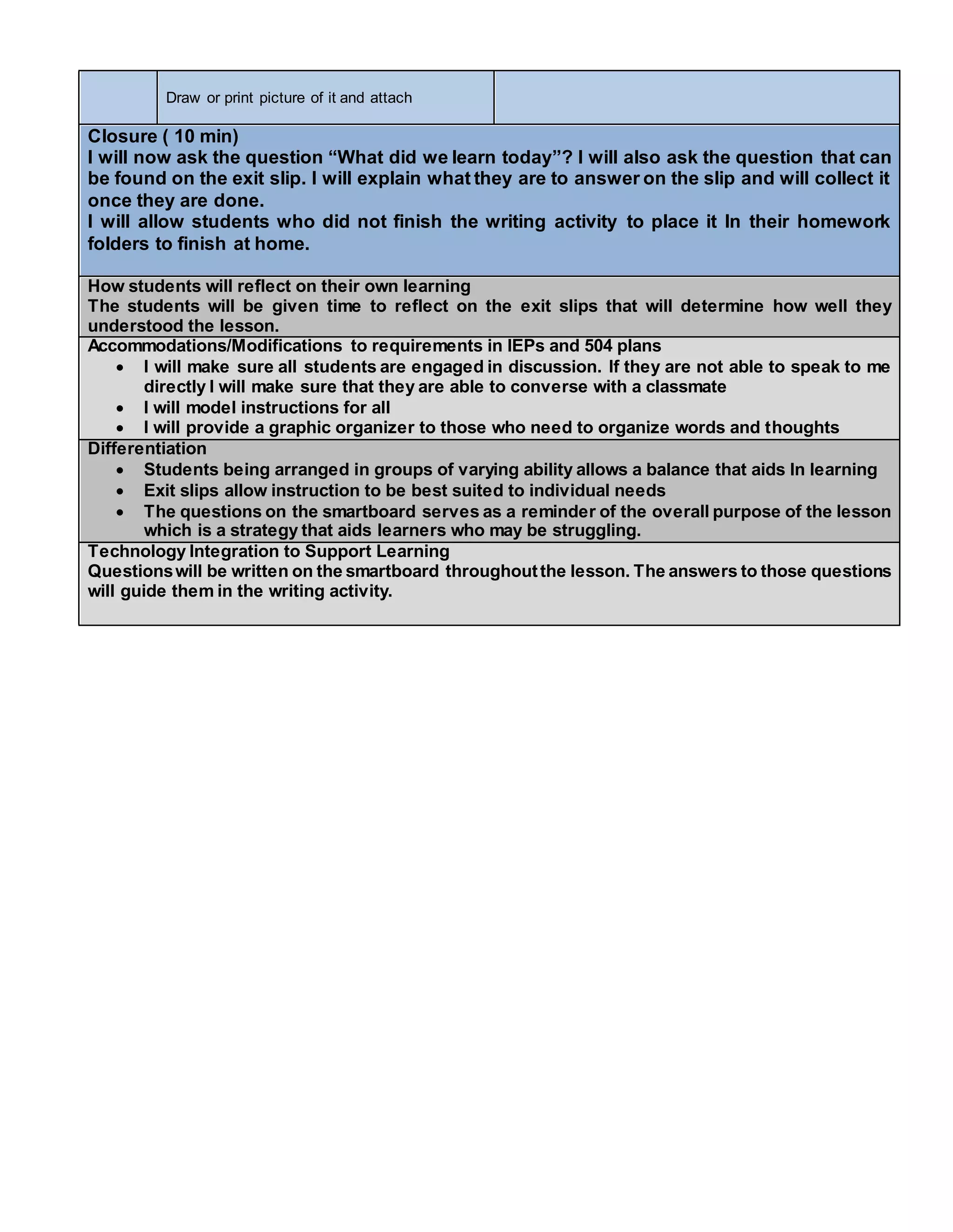 edTPA - Childhood Lesson Plan Template lesson ALL 3 | DOCX