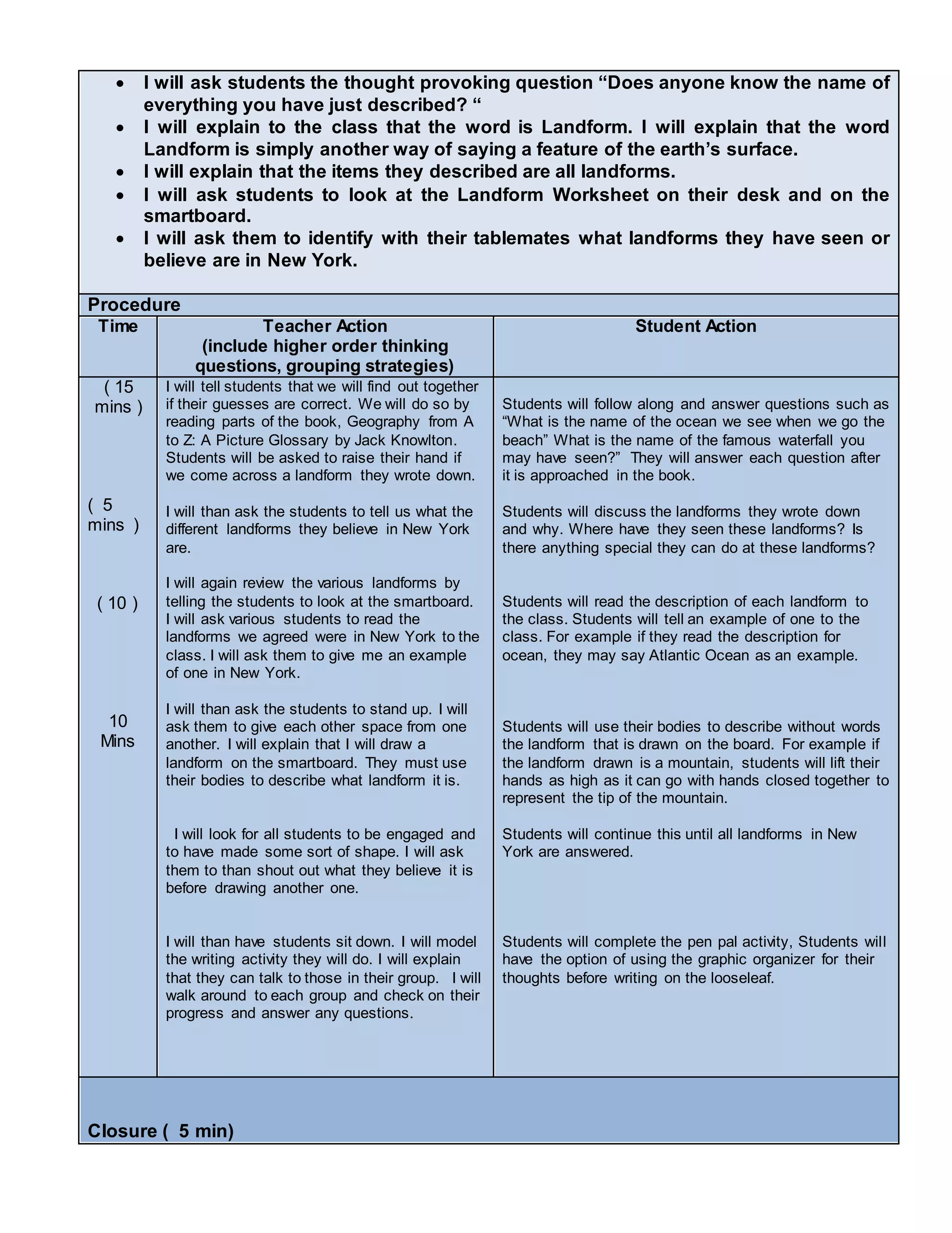 edTPA - Childhood Lesson Plan Template lesson ALL 3 | DOCX
