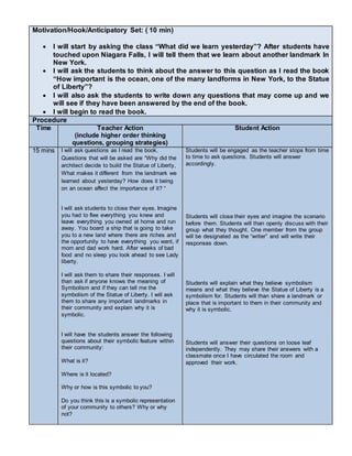 edTPA - Childhood Lesson Plan Template lesson ALL 3 | DOCX