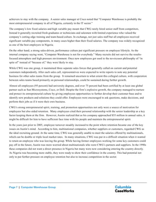 Columbia business school case study on CWG | PDF