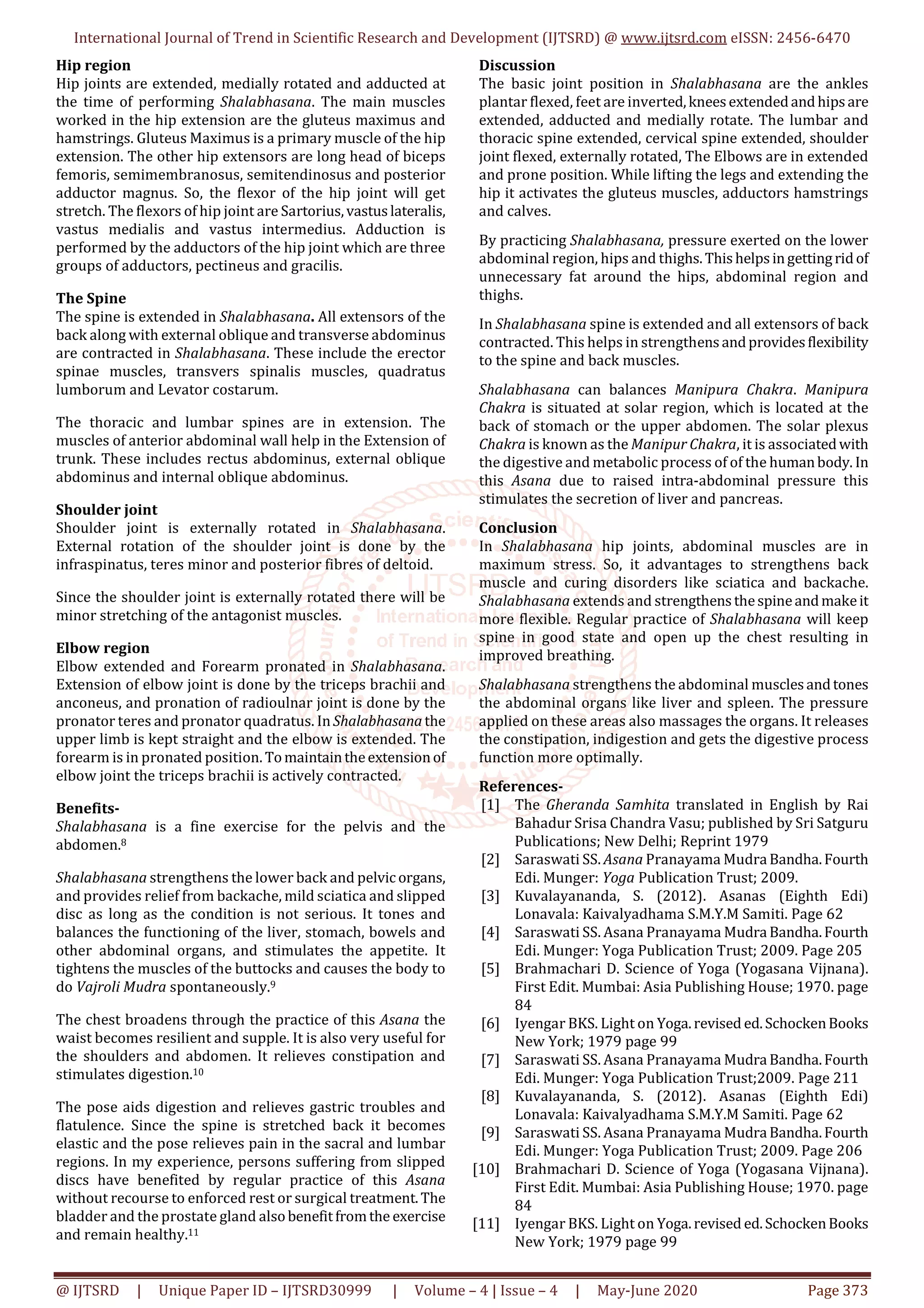 Anatomical Exploration of Shalabhasana | PDF