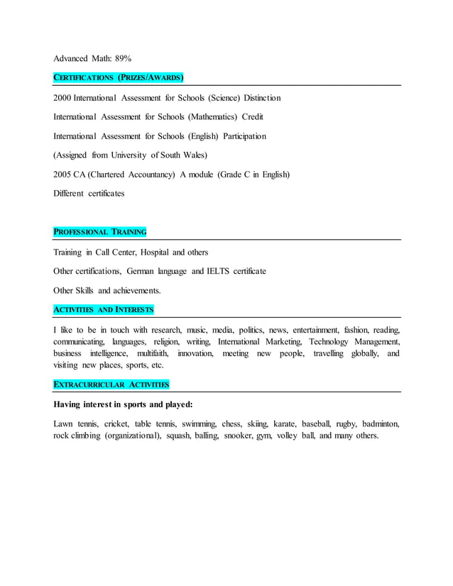 Waleed Final CVnew 2015 | PDF