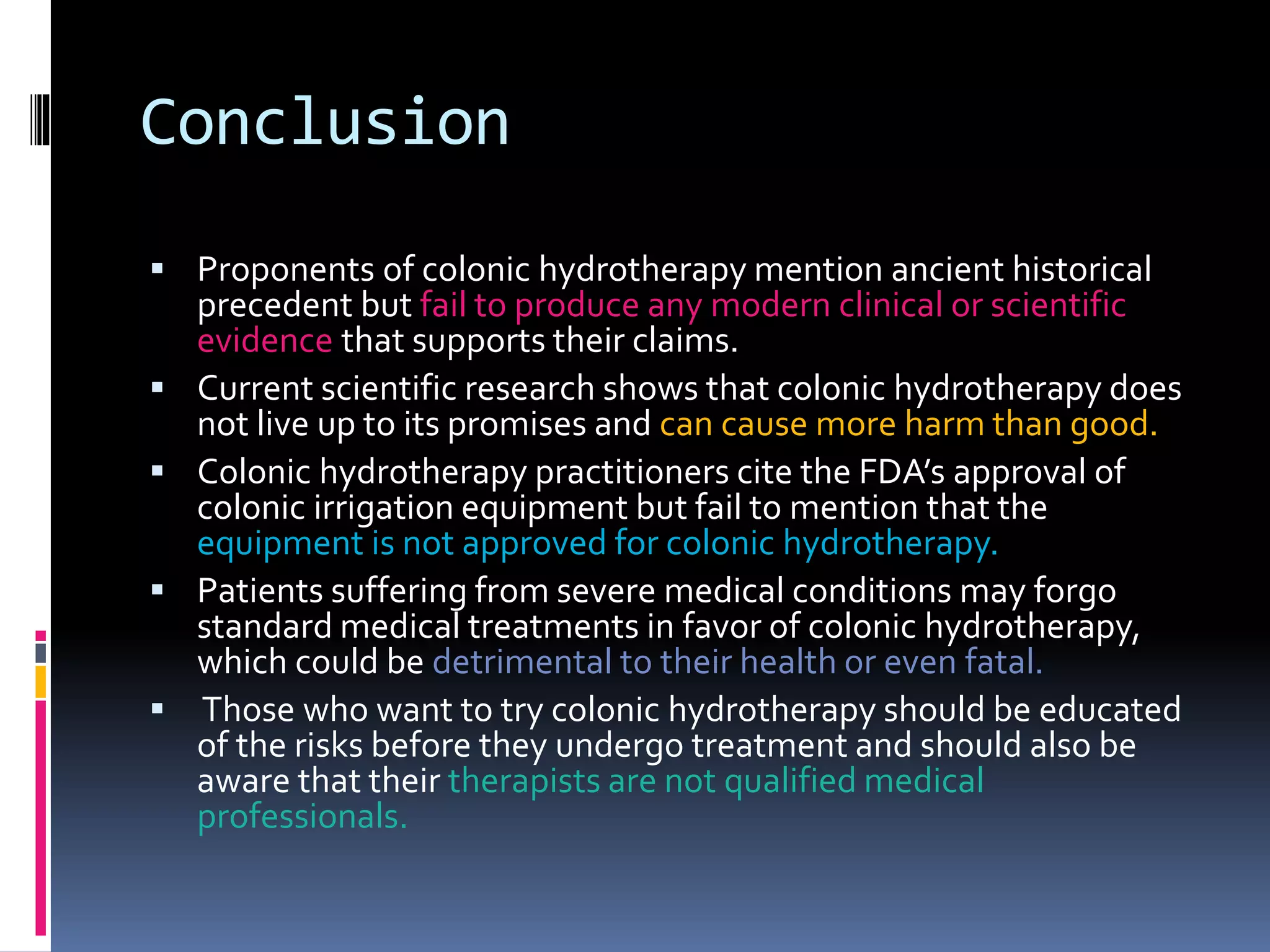 ColonicHydrotherapy | PPTX