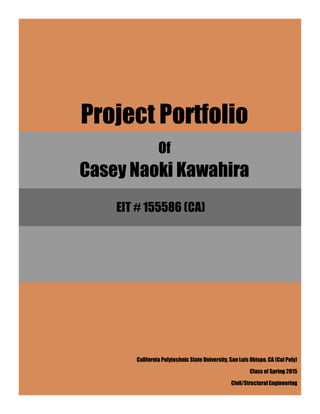 Kawahira, Casey - Portfolio,linked | PDF | Woodworking | Arts and Crafts
