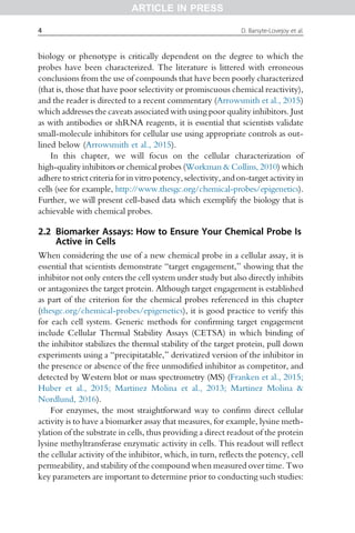 Chemical Biology Characterization Epigen Regulators - 2016 | PDF