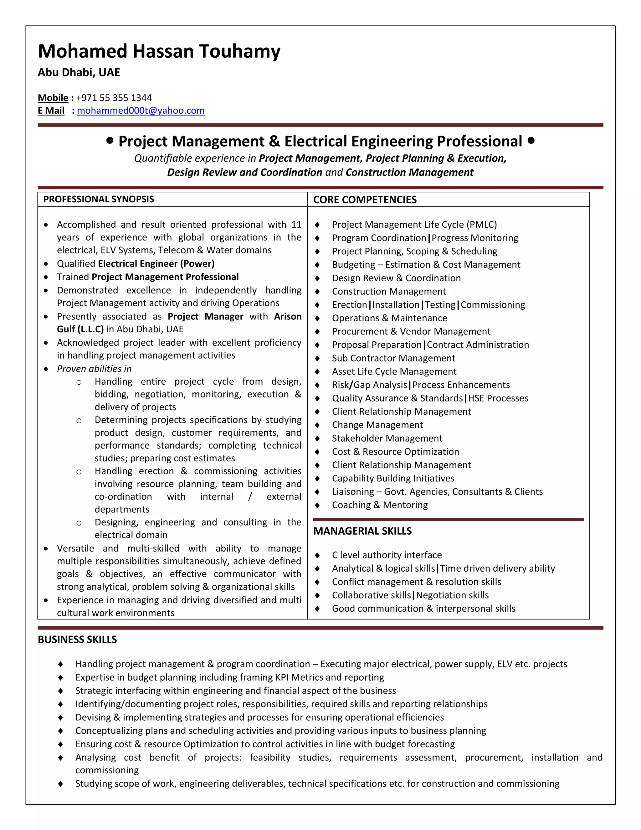 Mohamed Hassan CV .. | PDF