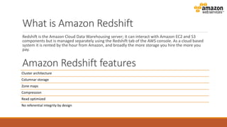 AWS (Amazon Redshift) presentation | PPTX