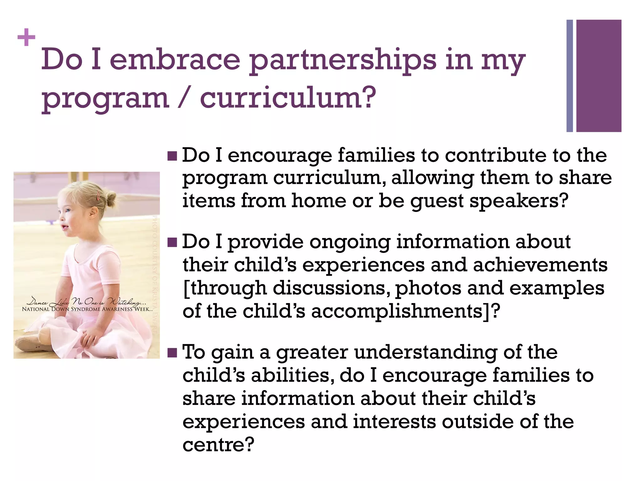 Partnerships with families | PDF