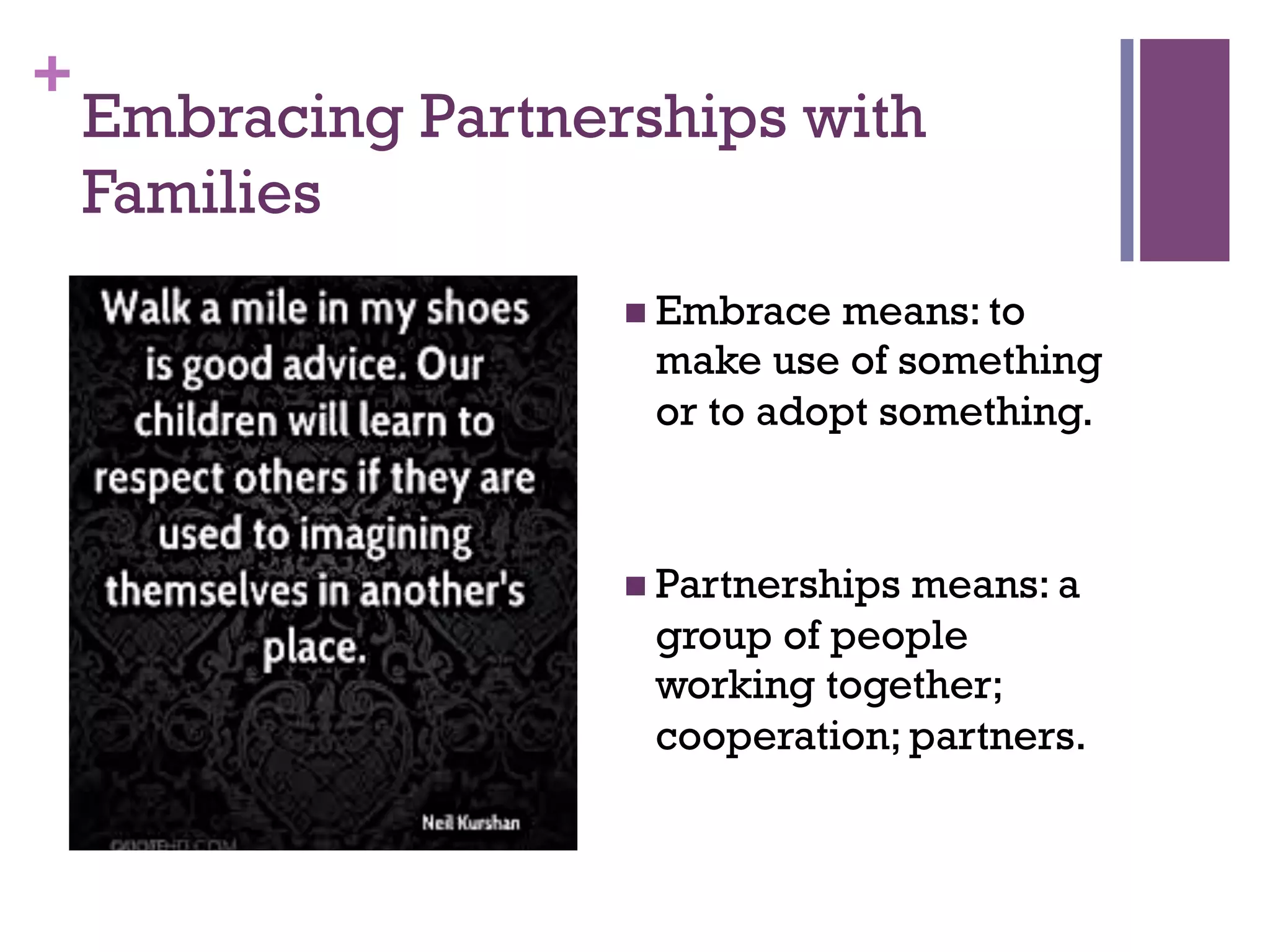 Partnerships with families | PDF